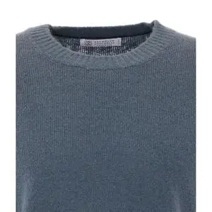 Brunello Cucinelli Wool, Alpaca And Cashmere Sweater - Blue