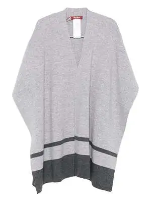 Max Mara Cashmere Wool Cape - Multicolor