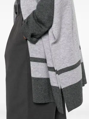 Max Mara Cashmere Wool Cape - Multicolor