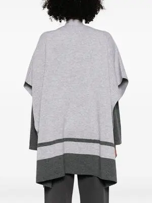 Max Mara Cashmere Wool Cape - Multicolor