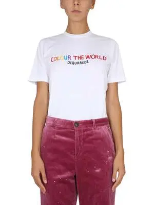 Dsquared2 Logo Print T-shirt - White