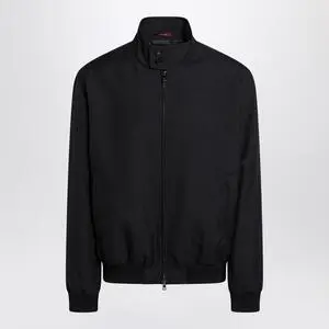 Gucci Zip-up Jacket In Wool-blend Twill - Blue