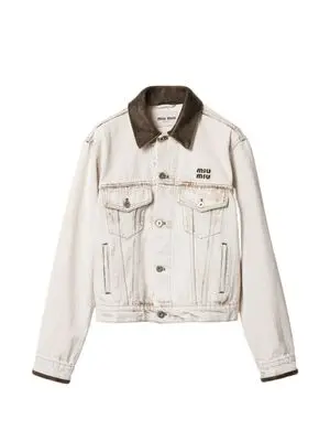 Miu Miu Denim Cotton Jacket - Multicolor