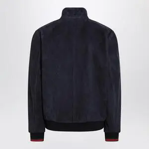 Gucci Suede Leather Jacket - Blue