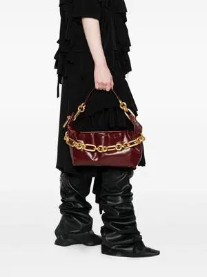 Balmain Sync Medium Leather Shoulder Bag - Multicolor