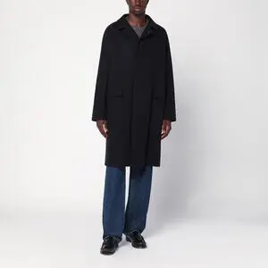 Tagliatore Loyds Coat In Black Tailor - Blue