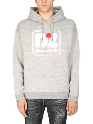 Dsquared2 Camo Patch Herca Anorak Sweatshirt - Gray