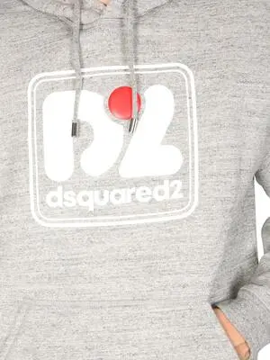 Dsquared2 Camo Patch Hoodie - Gray