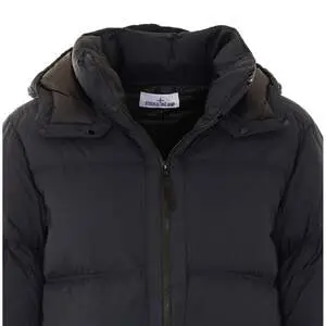Stone Island Matt Ripstop Cordura Logo Down Jacket