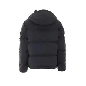 Stone Island Matt Ripstop Cordura Logo Down Jacket - Blue