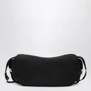 Gucci Large Crossbody Bag In Gg Fabric - Black