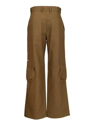 Off-White Cotton Cargo Pants