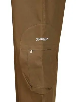 Off-White Cotton Cargo Pants