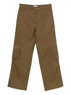Off-White Cotton Cargo Pants