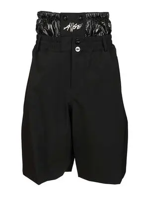 Moncler X A$ap Rocky Logo Print Shorts - Black