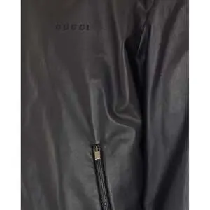 Gucci Leather Bomber Jacket