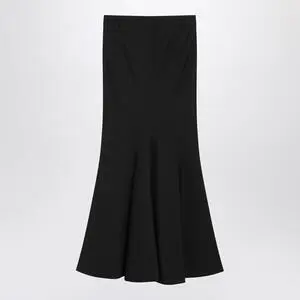 Balenciaga Long Wool Skirt