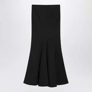 Balenciaga Wool Flared Ankle Length Skirt