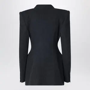 Balenciaga Grey Double-breasted Cashmere Jacket