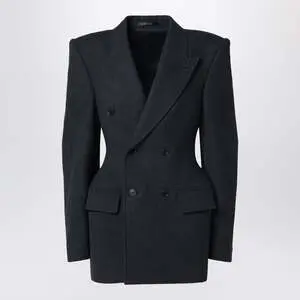 Balenciaga Double-breasted Cashmere Jacket - Gray