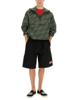 Kenzo Monogram Windbreaker Jacket - Brown