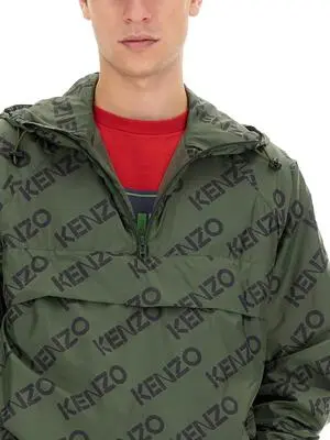 Kenzo Monogram Windbreaker Jacket - Brown