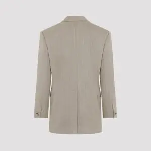 Celine Colonne Wool Jacket - Brown
