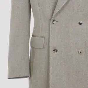 Celine Colonne Wool Jacket - Brown