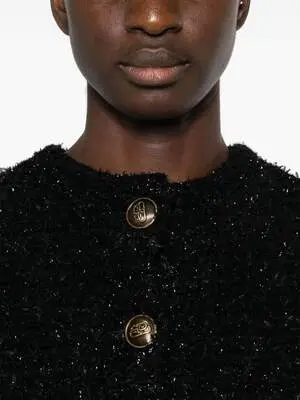 Balenciaga Bouclé Cropped Jacket - Multicolor