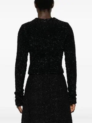 Balenciaga Bouclé Cropped Jacket - Multicolor