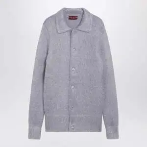 Gucci Brushed Mohair Wool Cardigan - Blue
