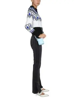Alexander McQueen Wide Leg Trousers - Black