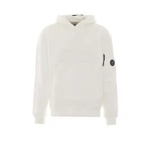 C.P. COMPANY Lens Hoodie - White