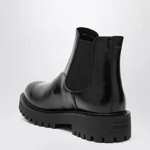 Prada Leather Ankle Boot