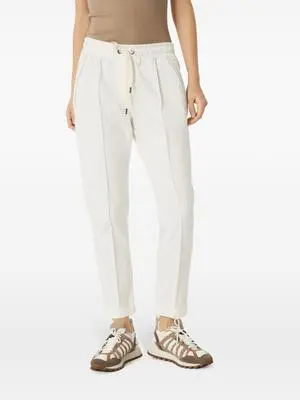 Brunello Cucinelli Cotton Drawstring Trousers - Multicolor