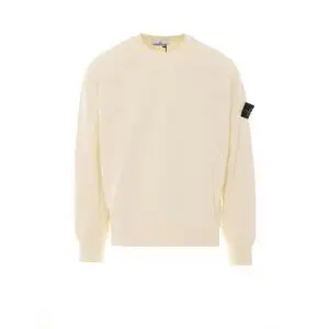 Stone Island Logo Sweatshirt - White