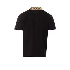 Burberry Check Collar Polo