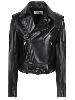 CELINE Celine Women Leather Biker Jacket
