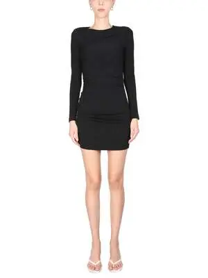 Dsquared2 Dress With Drape - Black