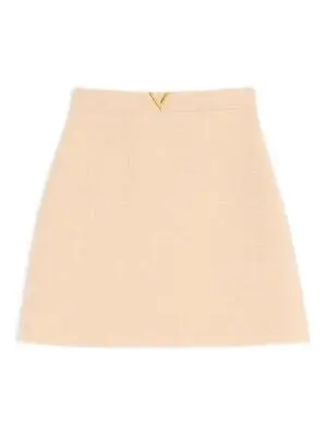 Valentino Garavani Vlogo Signature Wool Skirt - Multicolor