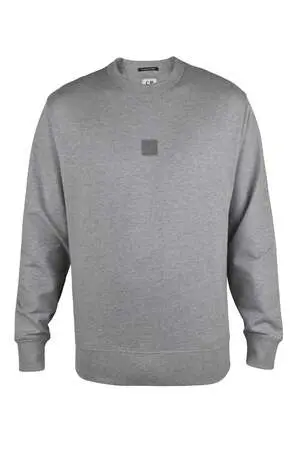 C.P. COMPANY Cotton Crew Neck Pullover - Gray