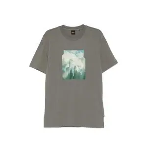 BOSS Grey T-shirts & Vests T-shirts - Gray