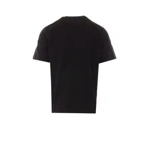 Burberry Checked Trim T-shirt - Black