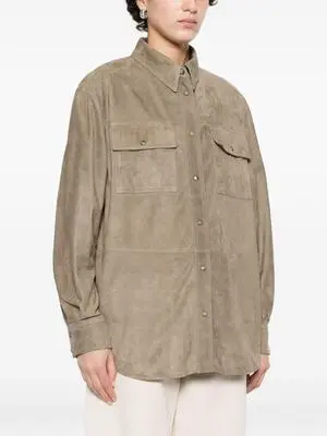 Brunello Cucinelli Leather Shirt - Multicolor