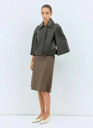 TOTEME Double Leather Skirt