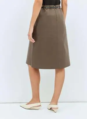 TOTEME Double Leather Skirt
