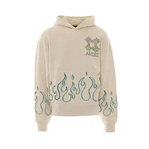 Amiri Ma Quad Flames Hoodie - White