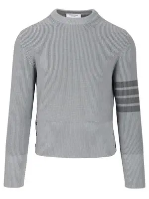 Thom Browne Cotton Sweater - Gray