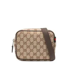 Gucci Gg Canvas Messenger Bag - Cream