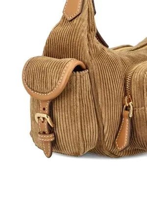 Miu Miu Pocket Velvet Shoulder Bag